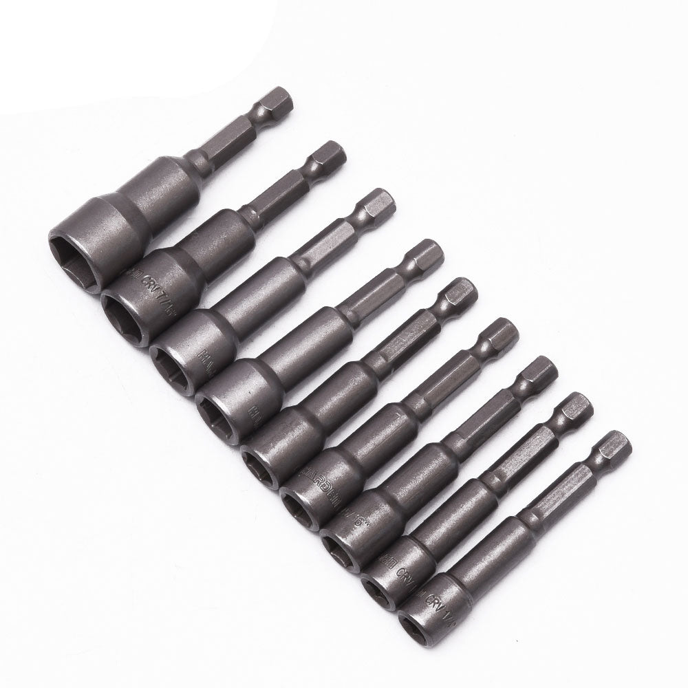 Set de 9 copas con punta hexagonal – Ferretería Suprema del Valle